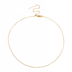 Steel Chain - Sliding Post Clasp 42cm - Gold and Steel Color